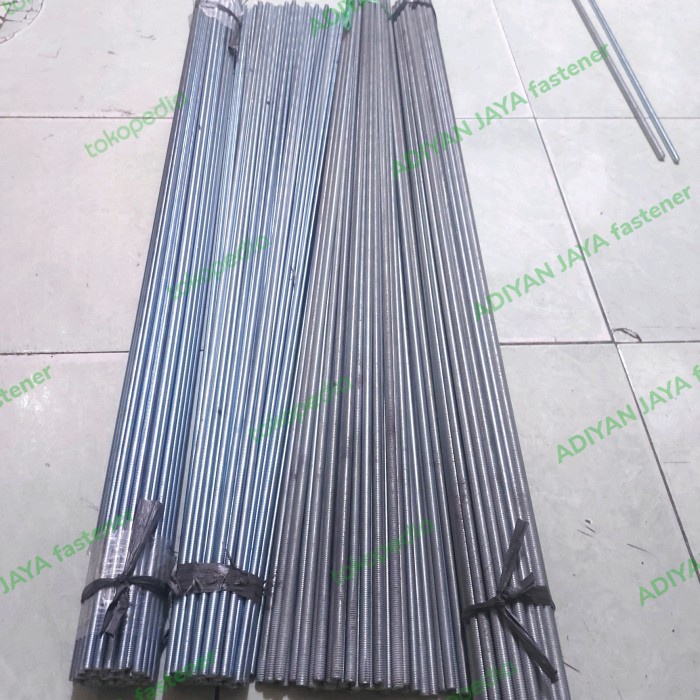 Jual ASDRAT / LONG DRAT / STUD BOLT 3/8 X 1 METER (1000MM) GALVANIS ...