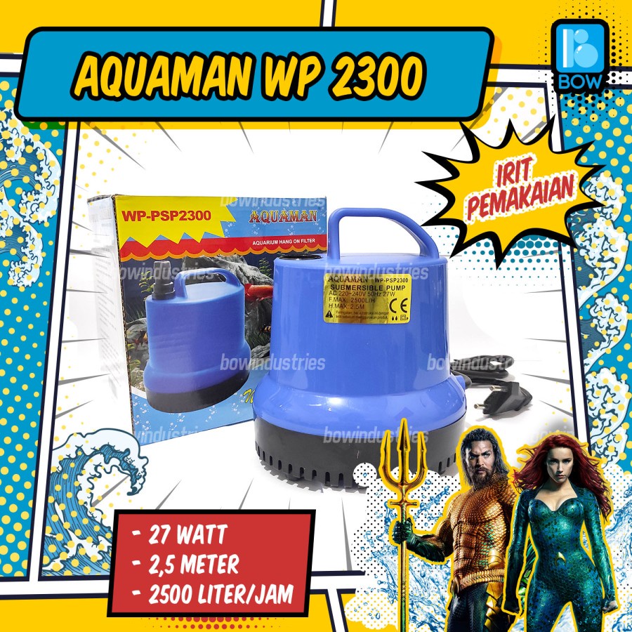 Jual Pompa Air Celup Kolam Ikan Aquarium Aquascape Akuarium PSP 2200 ...