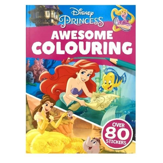 Jual Buku Buku Mewarnai Anak - Coloring Book - Disney Princess Awesome ...