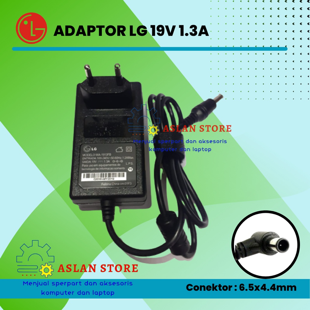 Jual Adaptor Monitor LG 19V 1.3A Original | Shopee Indonesia