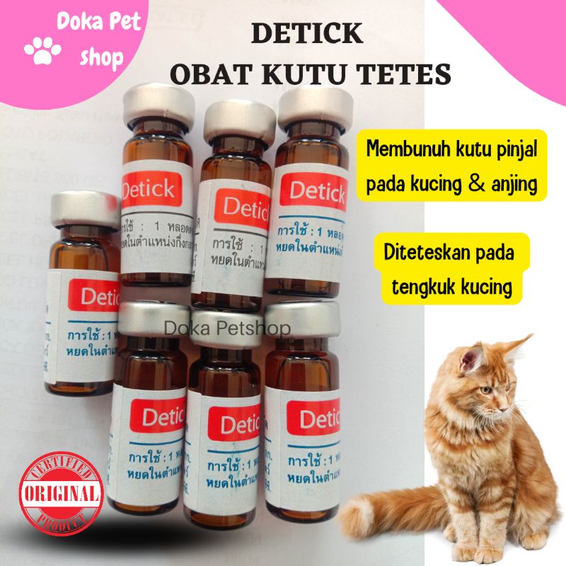 Jual Obat Kutu Tetes Kucing Detick | Shopee Indonesia