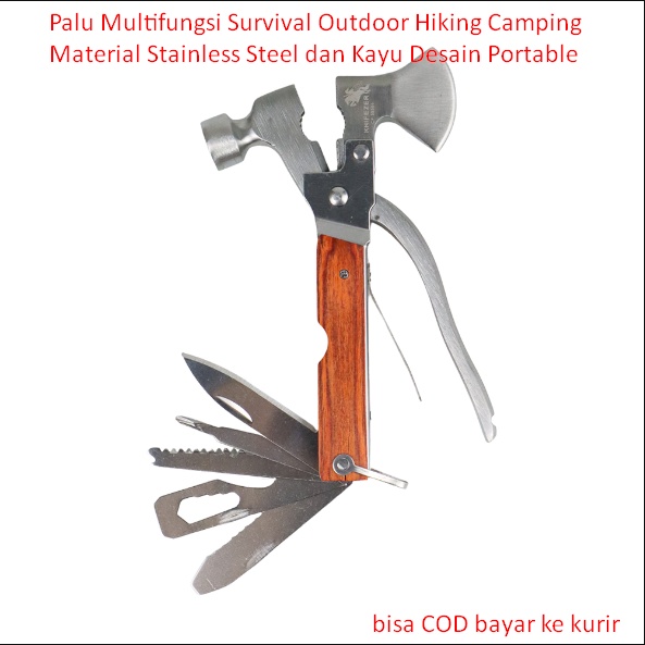 Jual Palu Multifungsi Survival Outdoor Hiking Camping Material ...