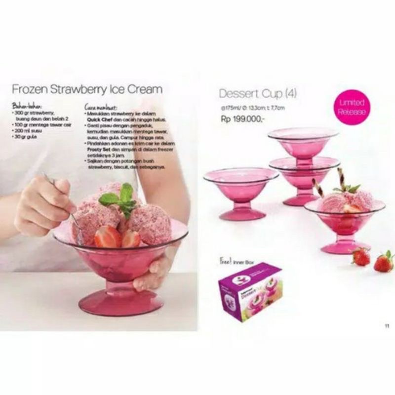 Jual TUPPERWARE - DESSERT CUP ( DAPAT 4 PCS ) | Shopee Indonesia