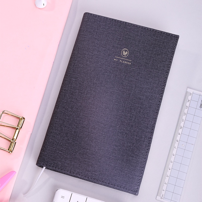 Jual Deli Hard Cover Notebook / Buku Catatan / Agenda / Planner A5 144 ...