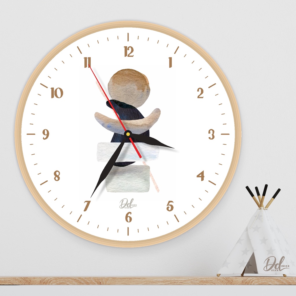 Jual AESTHETIC JAM DINDING RUMAH MINIMALIS DEKORASI RUANG TAMU HIASAN ...