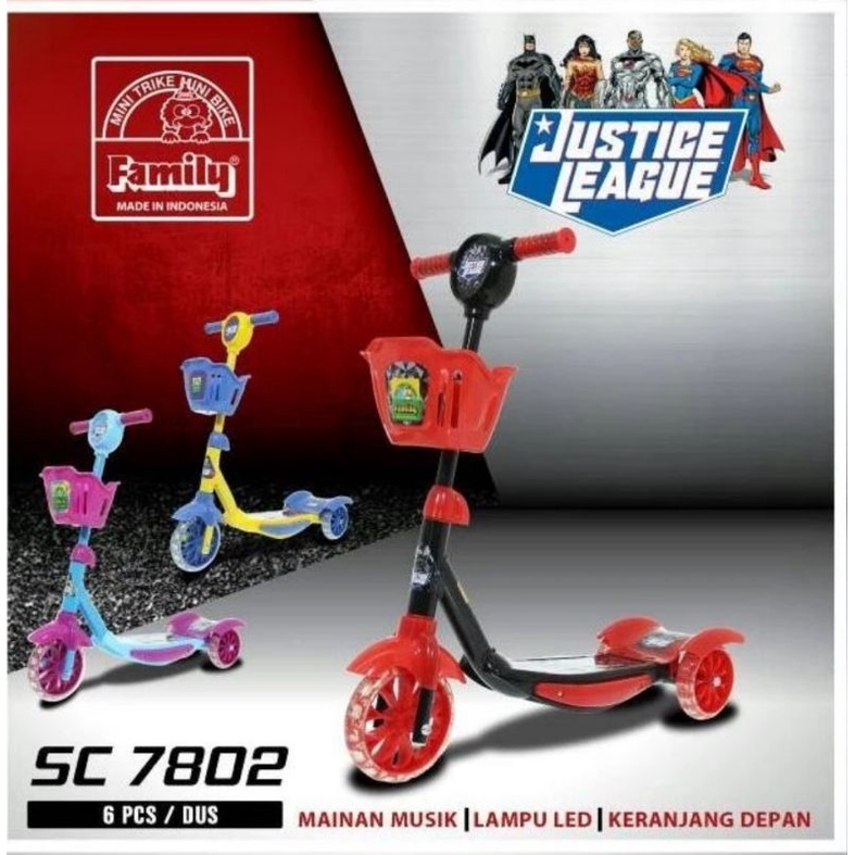 Jual Scooter Skuter Family Hero Justice League SC-7802 SC 7802 Original ...