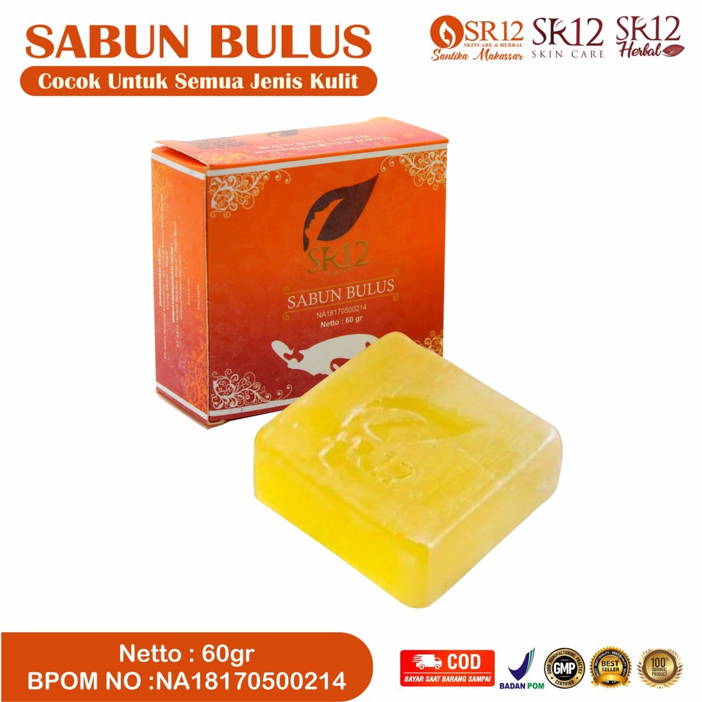 Jual SR12 MAKASSAR, HERBAL SOAP BULUS SR12 SABUN WAJAH BULUS | Shopee ...