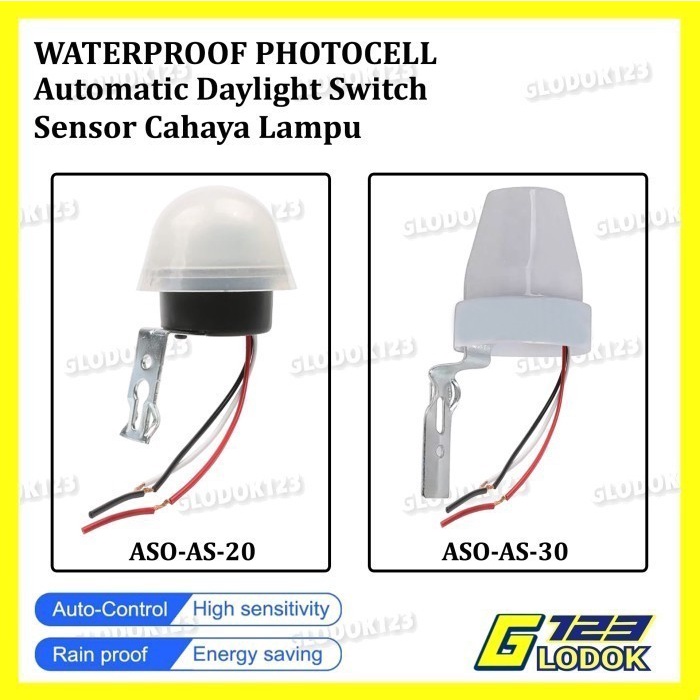 Jual Saklar Sensor Cahaya Lampu Jalan Otomatis Anti Air Outdoor 220V ...
