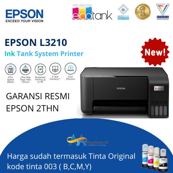 Jual Promo Epson EcoTank L3210 A4 All-in-One Ink Tank Printer | Shopee Indonesia