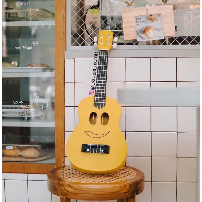 Jual ORIGINAL UKULELE SMILE ELEKTRIK BIRU FULLSET | Shopee Indonesia