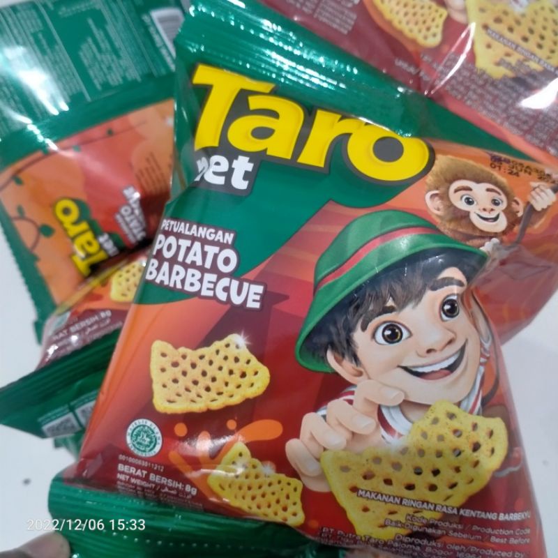 Jual Chiki Taro Net potato barbecue BBQ 8 gram isi 10 pcs atau rasa ...