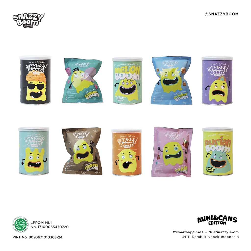 Jual Snazzy Boom Bundling 6 Cans + 4 Mini Edition - Arum Manis / Gulali ...