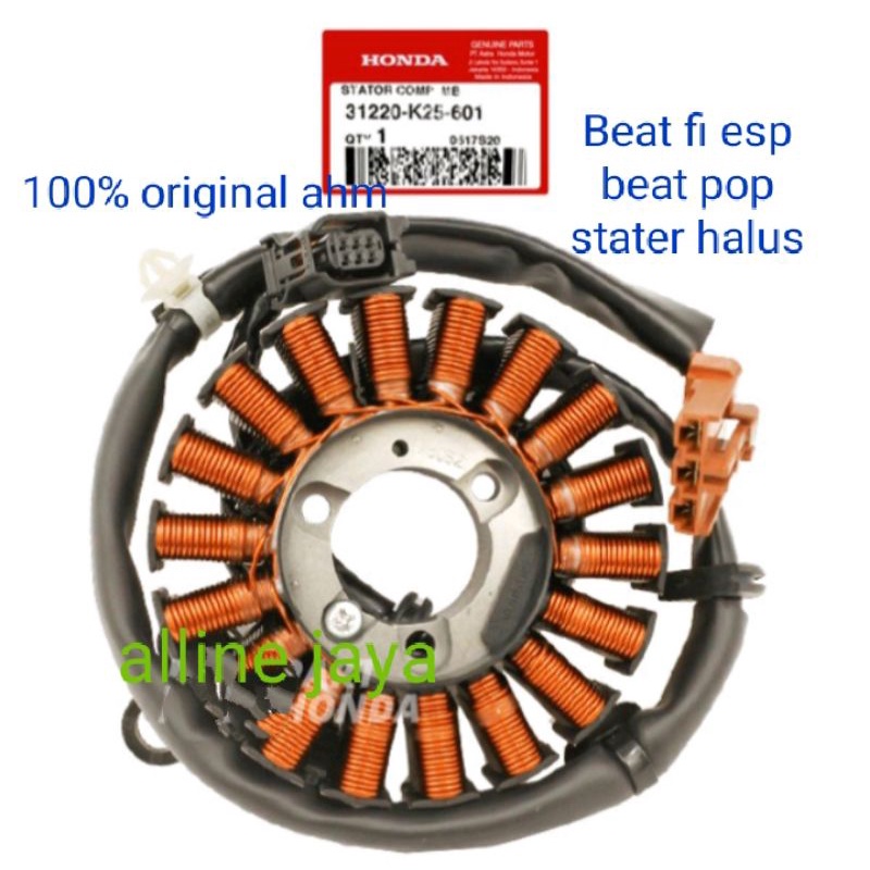 Jual 31220 K25 601 STATOR SPULL BEAT FI ESP BEAT POP ESP ORIGINAL AHM ...