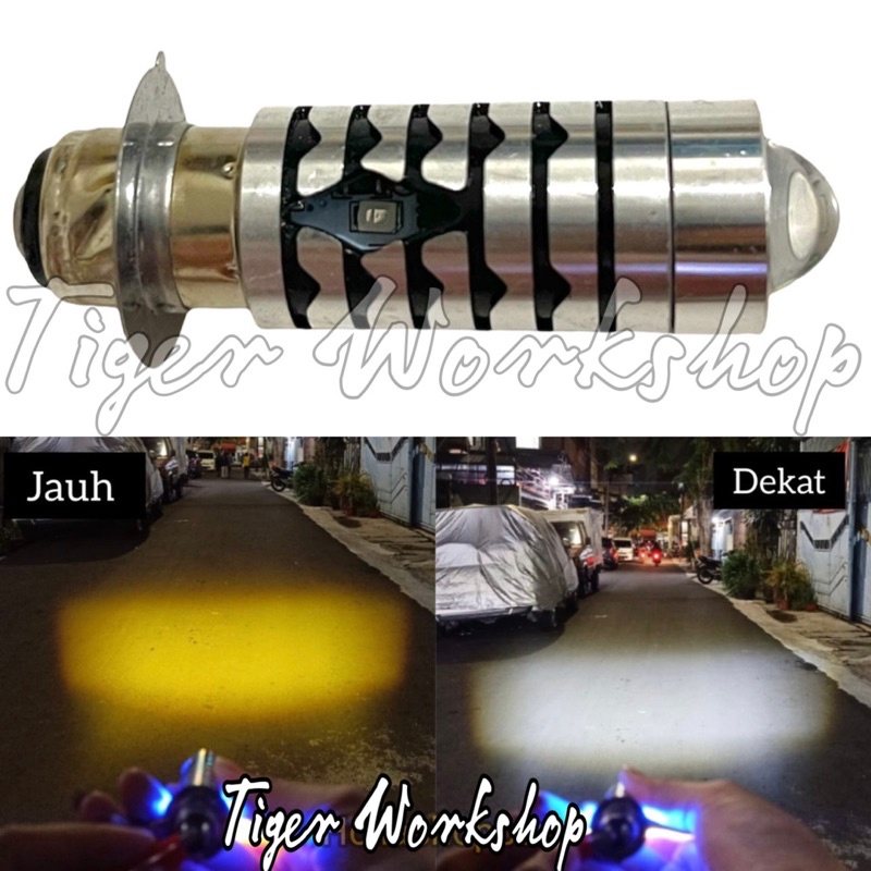 Jual LAMPU LED MOTOR H6 LASER 2 WARNA | LED H6 LASER MOTOR UNIVERSAL | BOHLAM LED H6 MOTOR HIGH ...