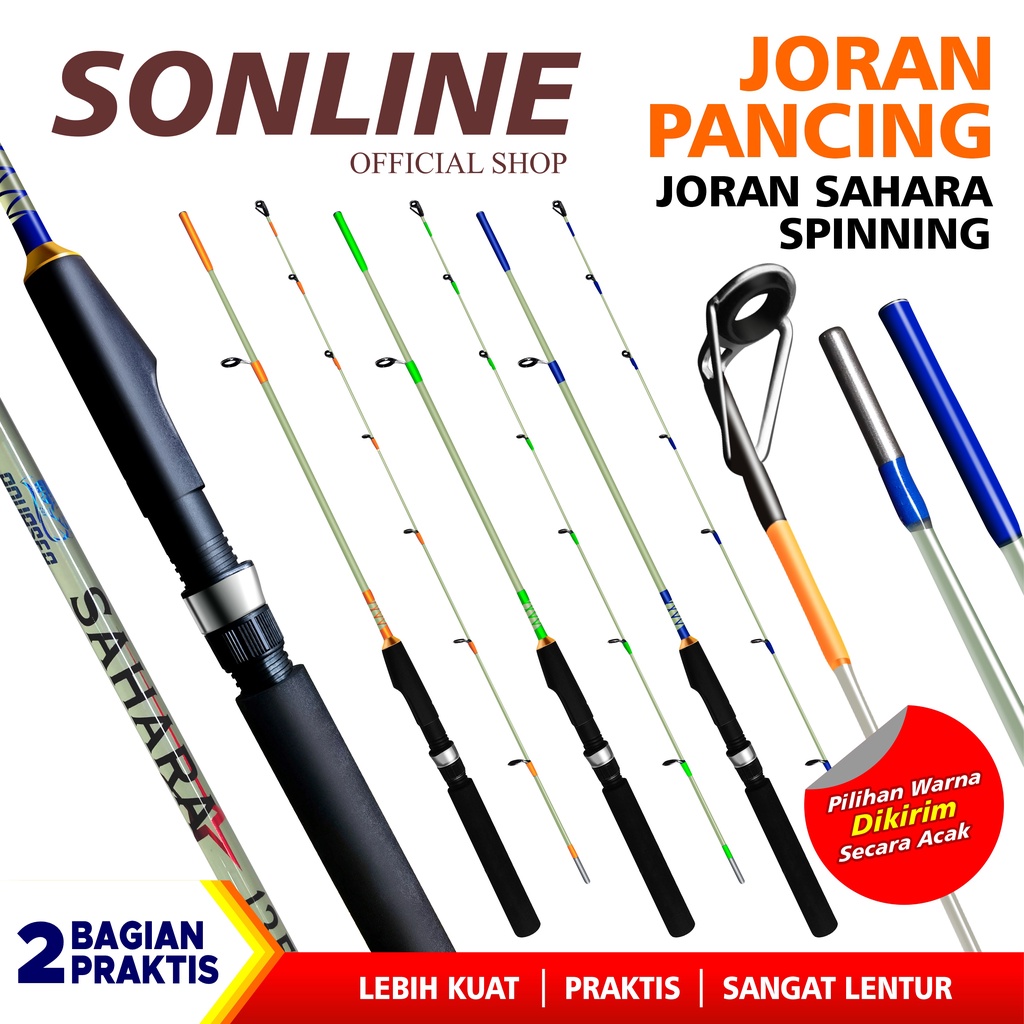 Jual SONLINE- Joran Pancing Model Transparan 1.00m - 1.50m Joran Pancing Bahan Fiber Solid Cocok ...