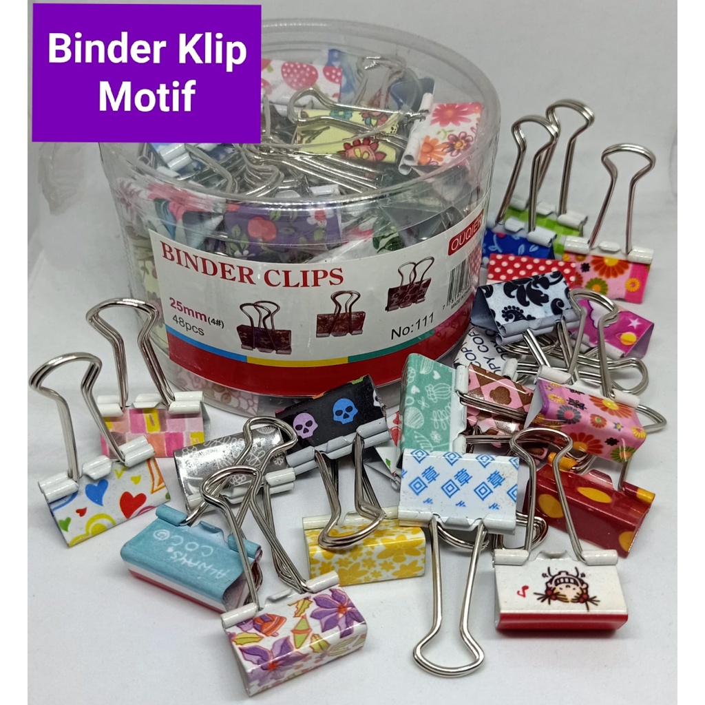 Jual ~ PIYOSHI08 ~ Binder Paper Clips Klip Penjepit Kertas Motif ...