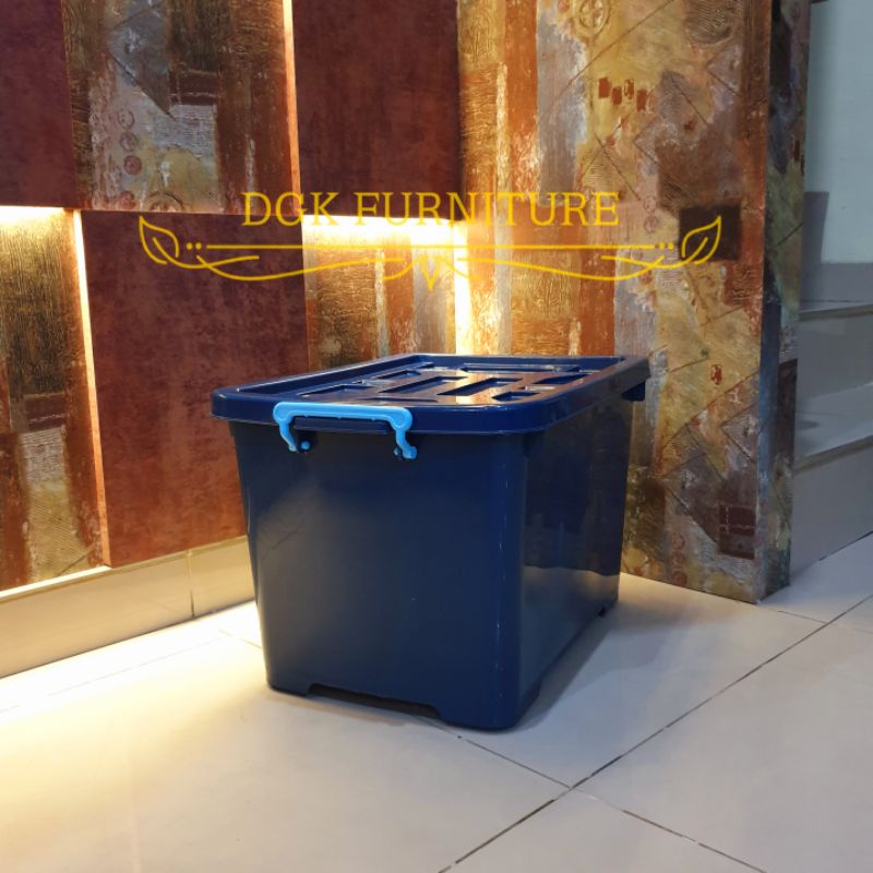Jual Kontainer Container Plastik 75 Liter 75 Litre 75 L 75L Biru Tua ...