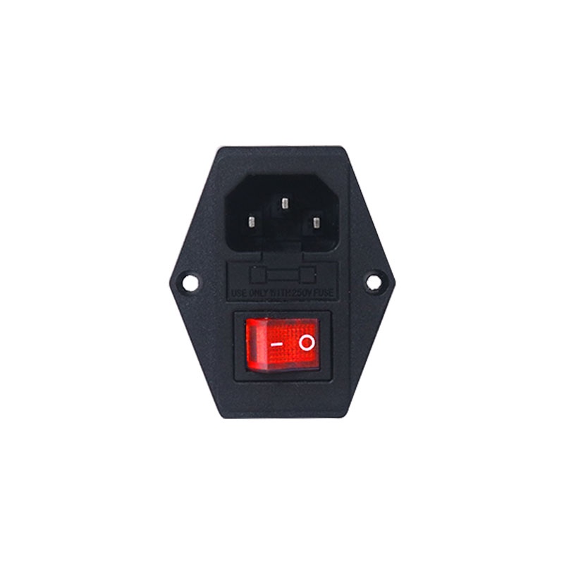 Jual EELIC SOP-L06 Power Listrik AC Socket Soket Panel Ear + Fuse ...