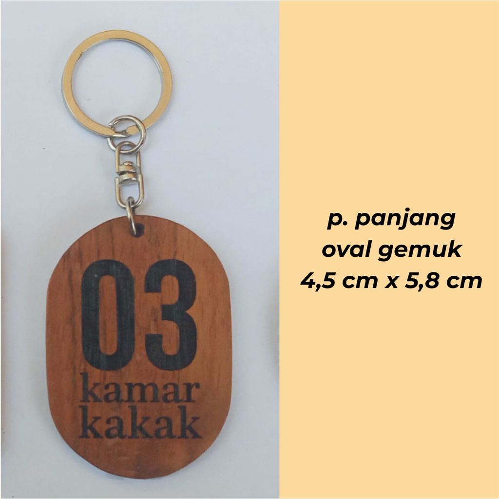 Jual gantungan kunci kayu/ganci kayu custom/keychain custom | Shopee ...