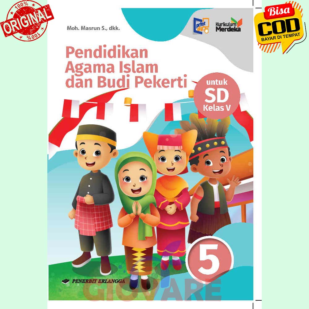 Jual BUKU PENDIDIKAN AGAMA ISLAM KELAS 5 ERLANGGA KURIKULUM MERDEKA ORIGINAL | PAI KELAS 5 ...