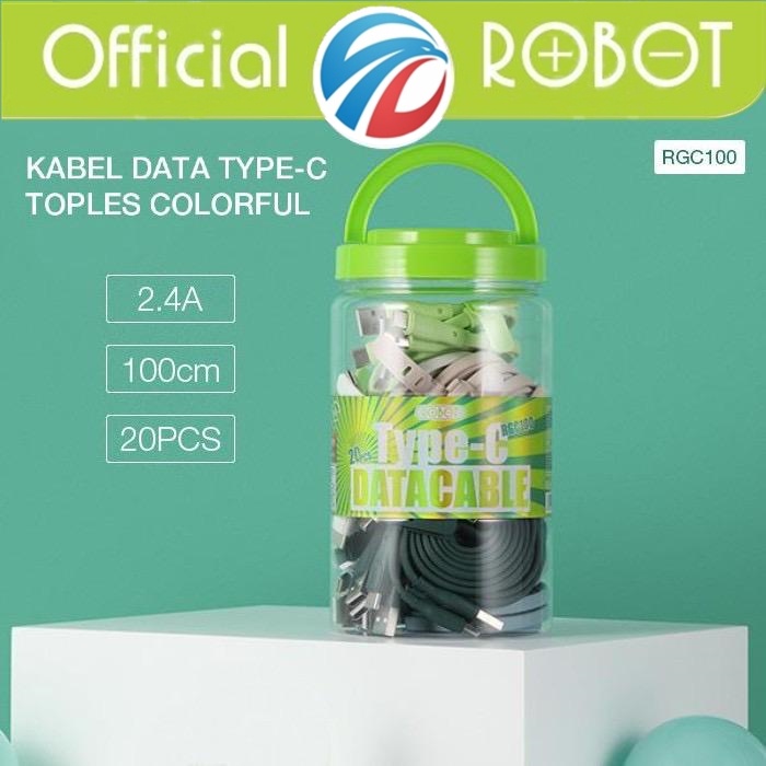 Jual ROBOT Kabel Data RGL100 Data Cable Lightning 2.1A 100cm For Iphone ...