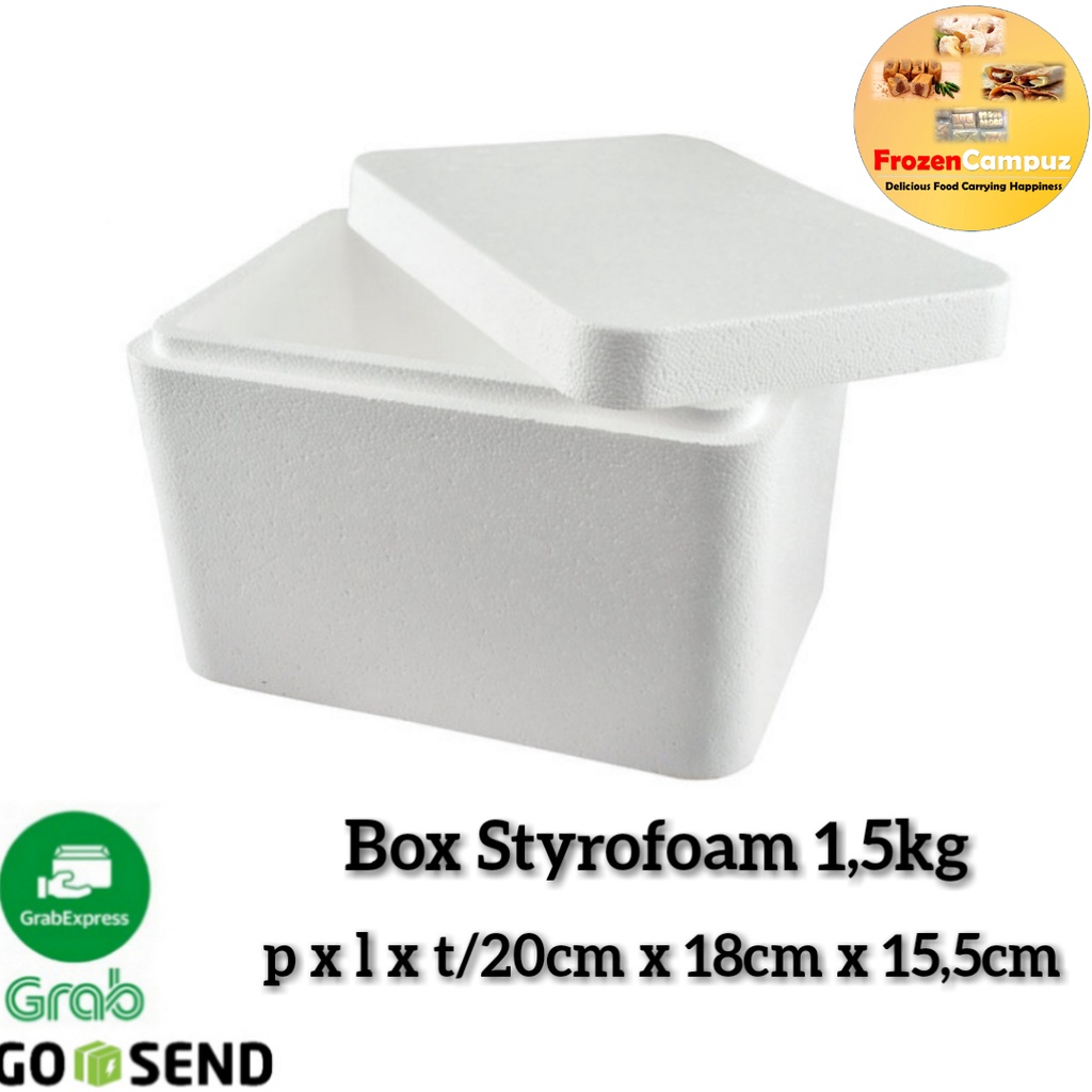 Jual Box Styrofoam Kotak Sterofoam Variasi Ukuran/Styrofoam Box Makanan ...