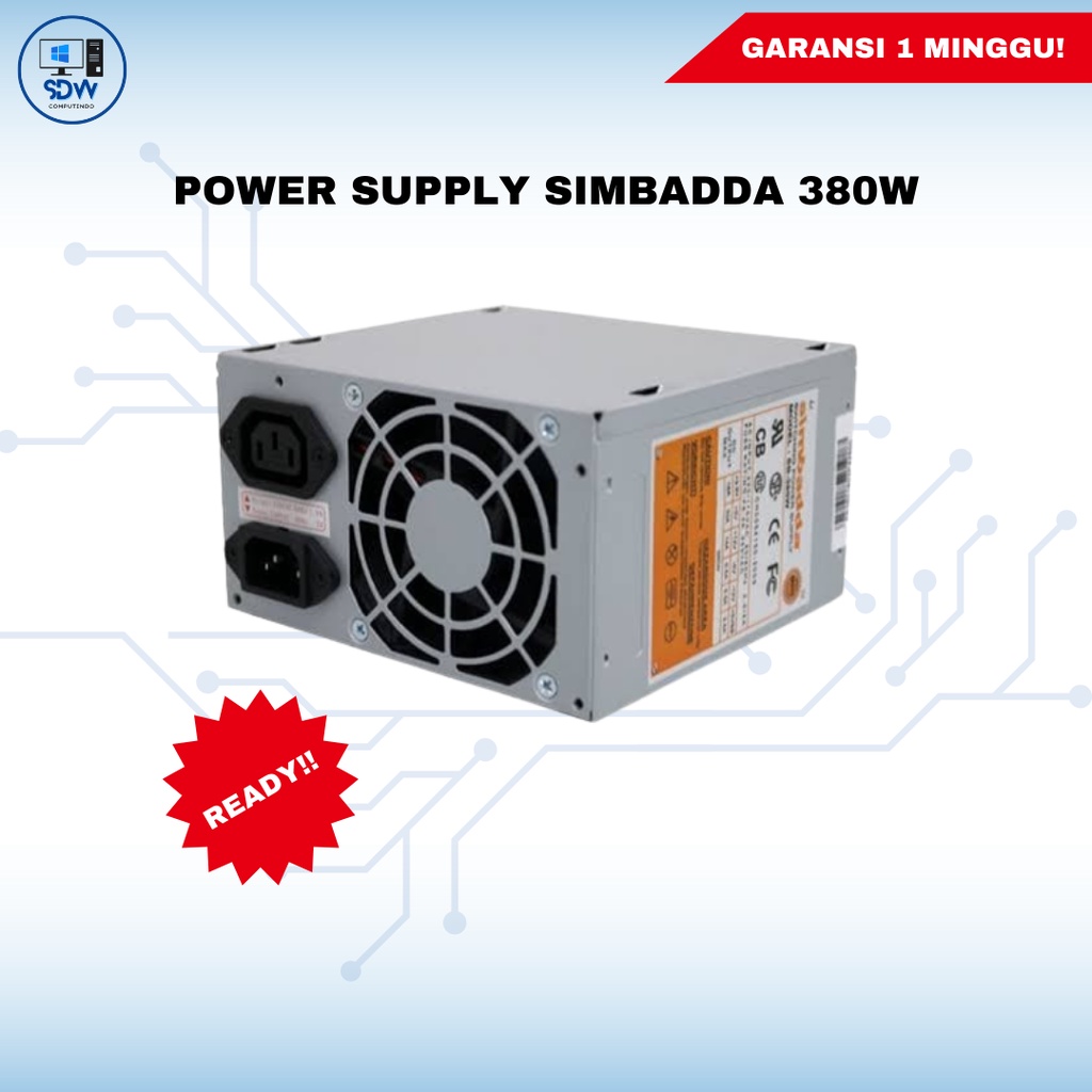 Jual POWER SUPPLY SIMBADDA 380W | Shopee Indonesia