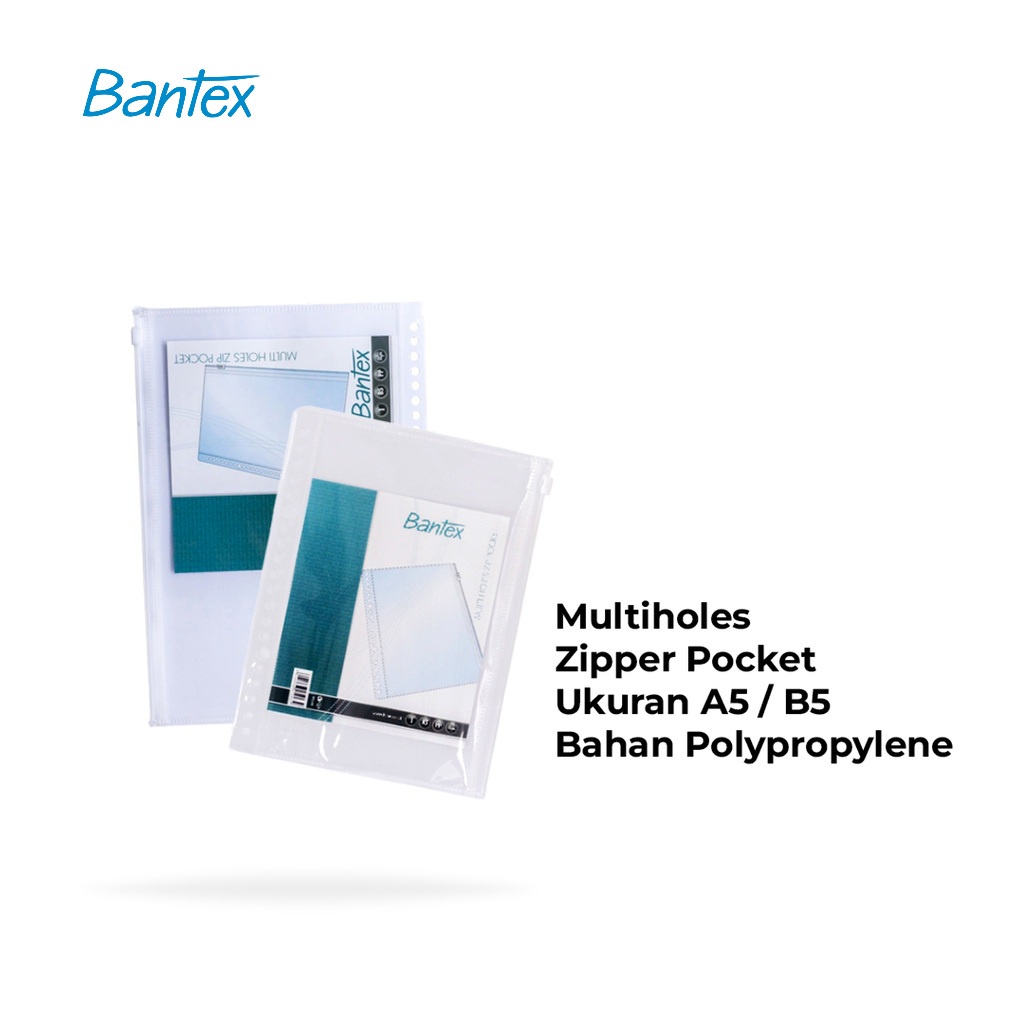 Jual Bantex Zipper Pocket Ukuran A5 / B5 Binder | Shopee Indonesia
