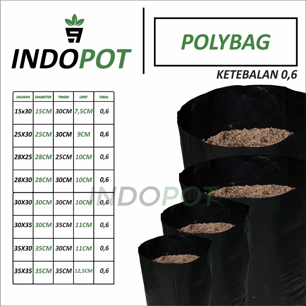 Jual Polybag Tanaman Tanggung Besar Polibag Tebal 0.6mm Berabagai Macam ...