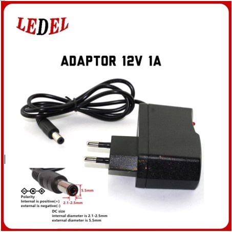 Jual Adaptor 12V 1A Power Adaptor LED CCTV Modem Router 12V1A ampere ...