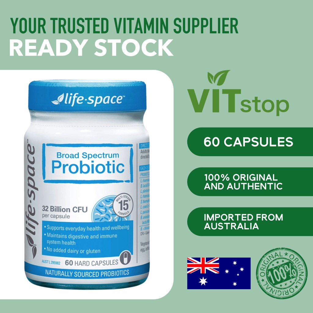 Jual Life Space Lifespace Broad Spectrum Probiotic 60 Capsules | Shopee ...