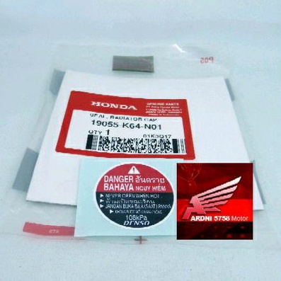Jual SEAL RADIATOR CAP STIKER STICKER LABEL TUTUP RADIATOR CBR 250 RR ...