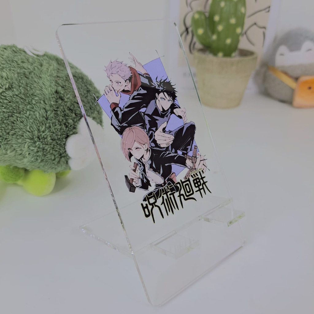 Jual Stand Phone Akrilik Anime Kimetsu No Yaiba Haikyuu Jujutsu Kaisen ...