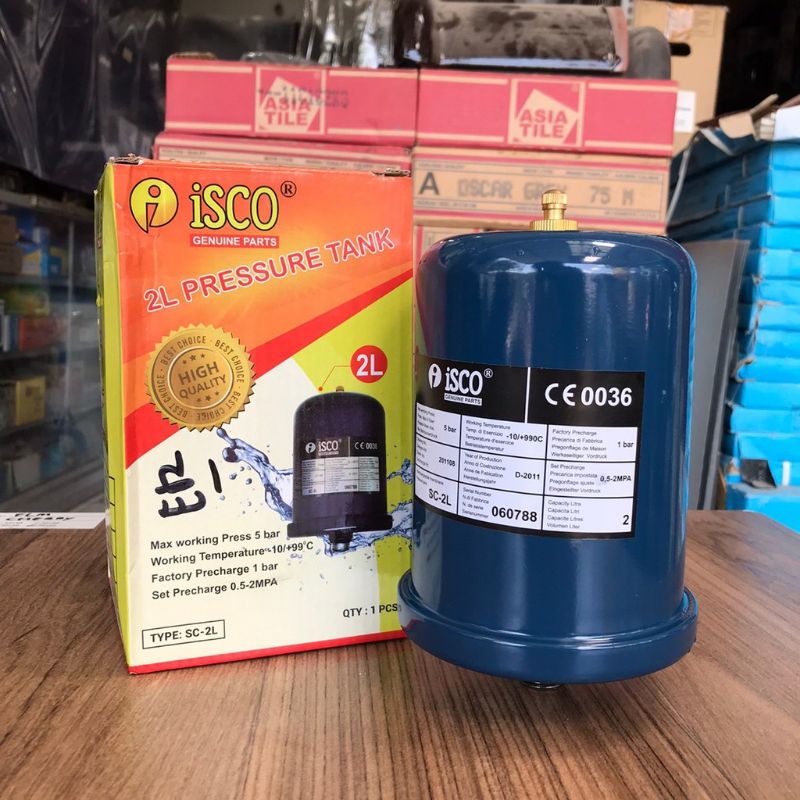 Jual ISCO Tabung Otomatis Pompa 2 Liter Besi ISCO/ISCO Pressure Tank 2 ...