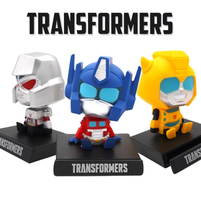 Jual Pajangan Dashboard Mobil Transformers / Bobble Head & Phone Holder ...