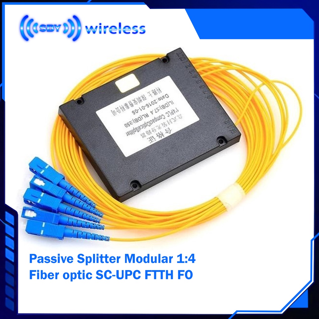 Jual Passive Splitter Modular 1:4 Fiberoptic SC UPC Fiber Optic Pasif ...