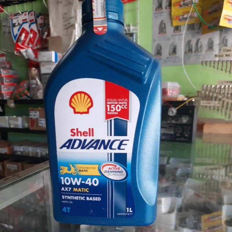 Jual Oli Motor Matic Terbaru Shell Advance AX7 Scooter 1 L | Shopee ...