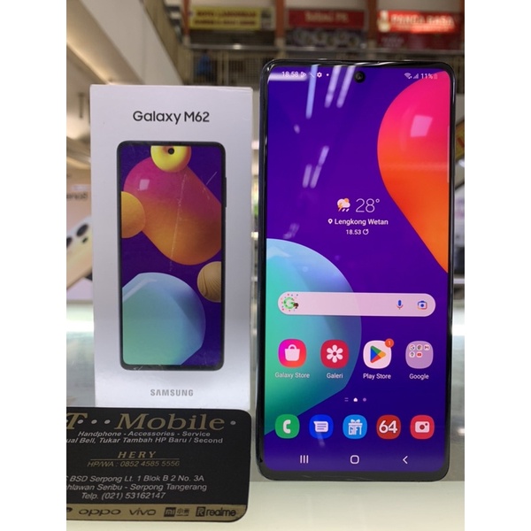 Jual SAMSUNG Galaxy M62 RAM 8GB 256GB - LASER BLUE - SECOND MULUS ...