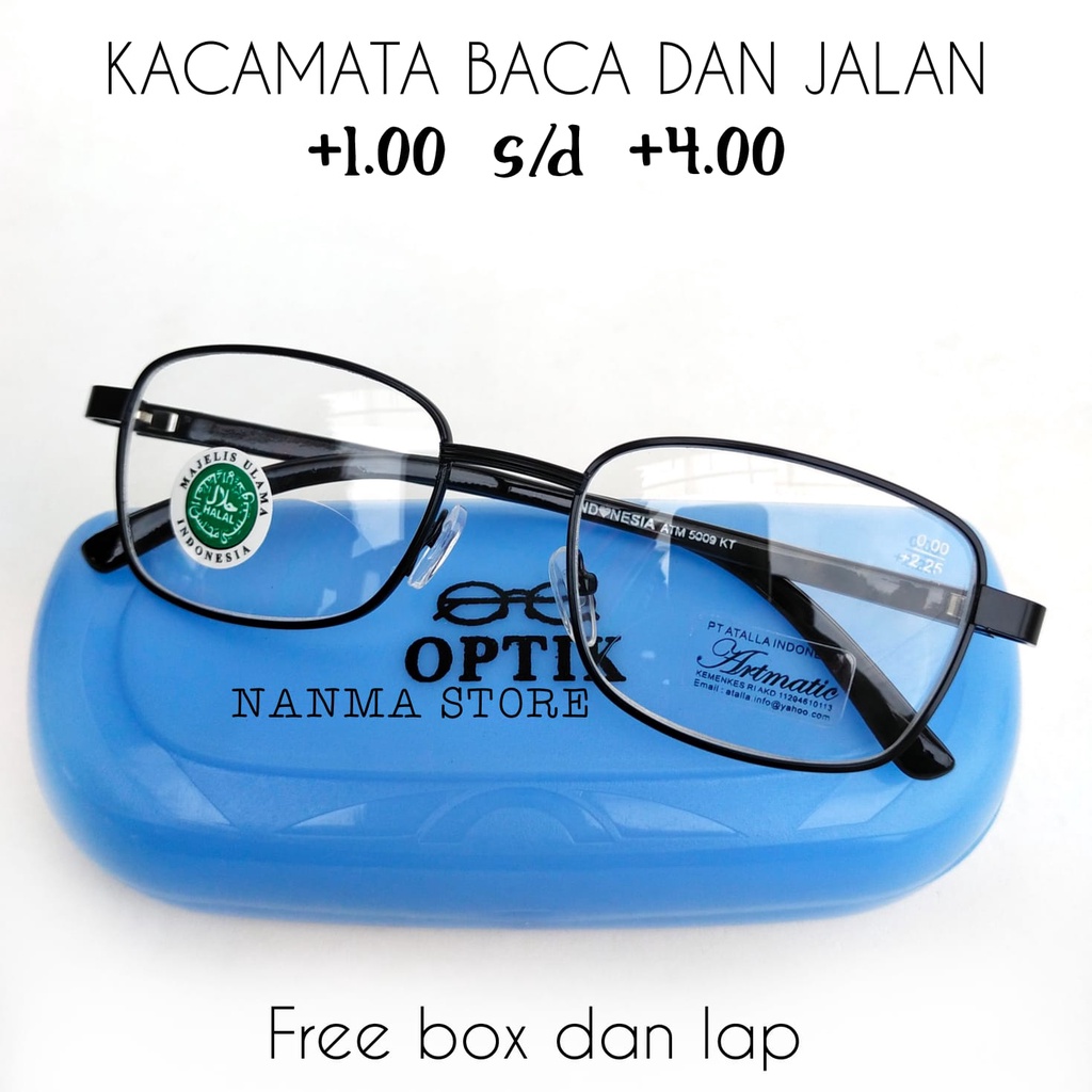 Jual Kacamata dua fungsi buat baca dan jalan model kotak cocok untuk ...