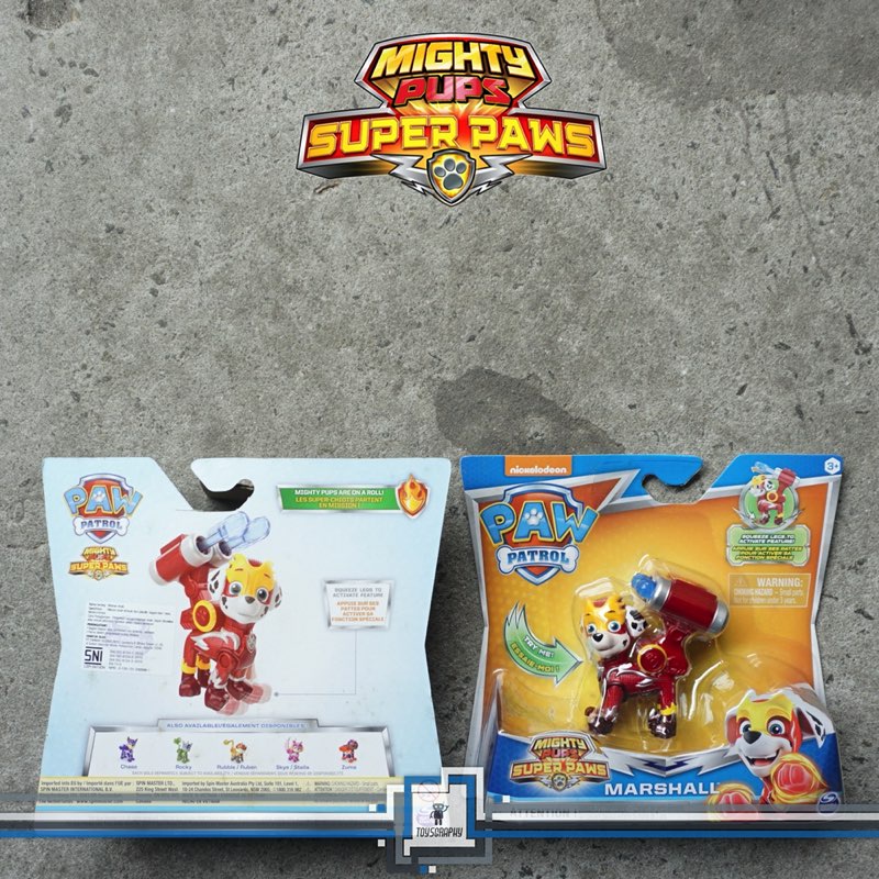 Jual Paw Patrol Mighty Pups Super Paws Marshall Action Figure ...