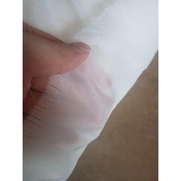 Jual Z01 OBRAL KAIN PARASUT PUTIH TULANG TIPIS L160CM / KAIN FURING ...