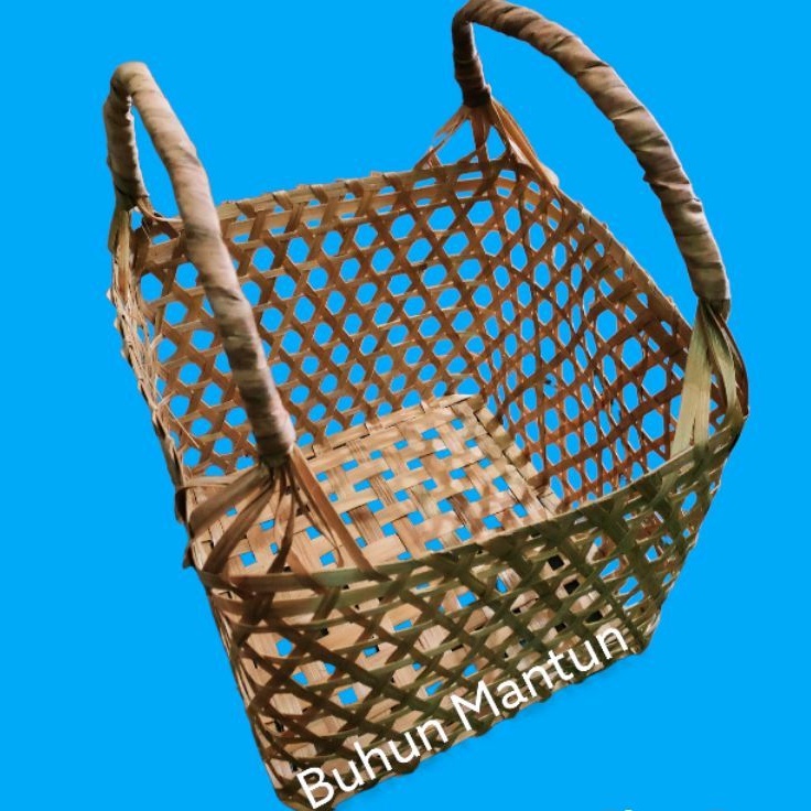 Jual keranjang parsel bambu besar 2 Tangkai - tas bambu besar - tas ...