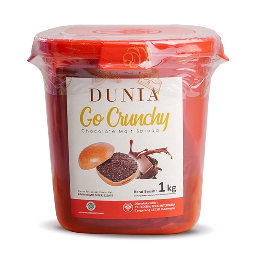 Jual Dunia GO CRUNCHY Chocolate Malt Spread 1 Kg – Selai Coklat Crispy ...