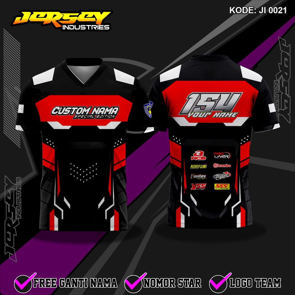 Jual Jersey Team Racing Balap, Bisa Ubah Nama Dan Nomor, Bisa Request ...