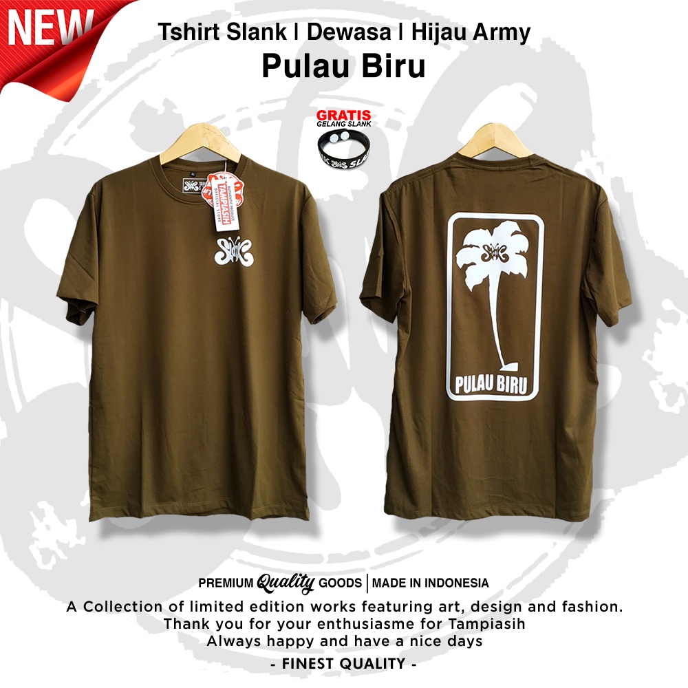 Jual PULAU BIRU - HIJAU ARMY - LENGAN PENDEK - 100% ORIGINAL MADE IN ...