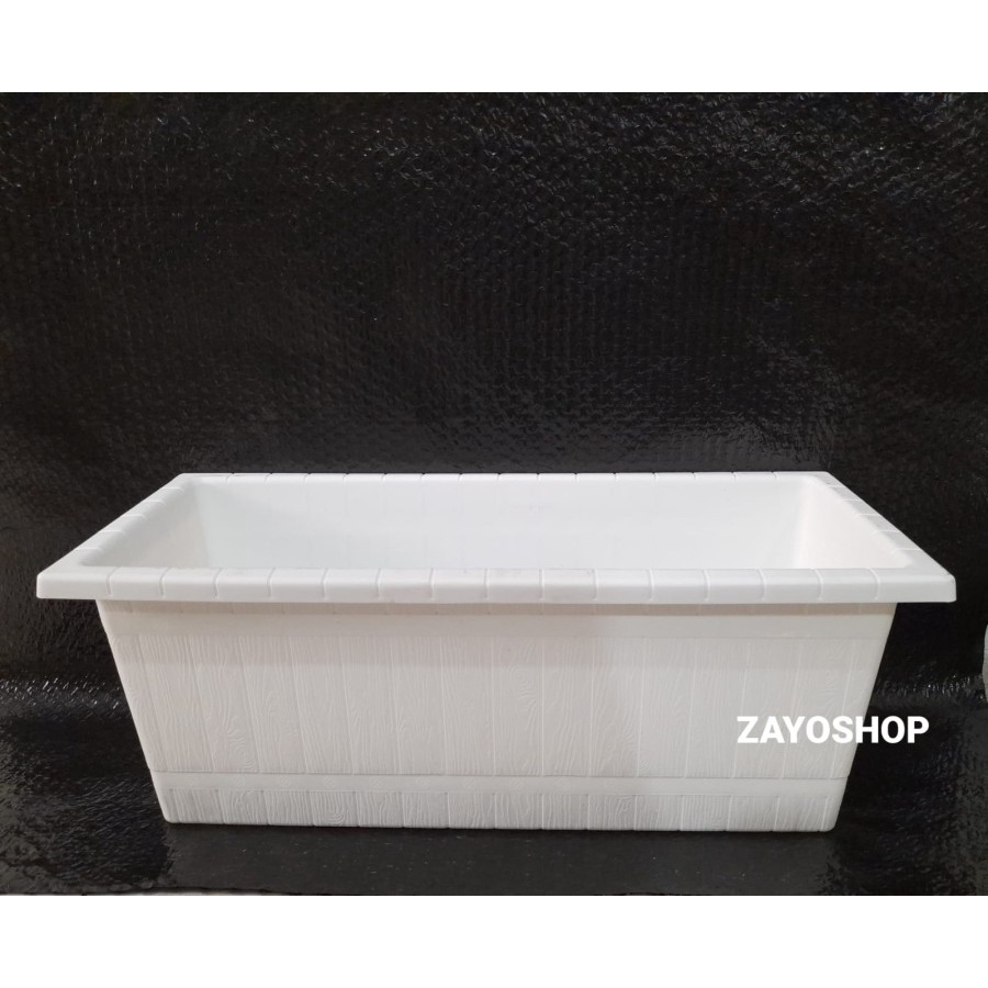 Jual Pot Segi Panjang 60 S Putih Fortuna Plast Pot Panjang Pot Putih ...