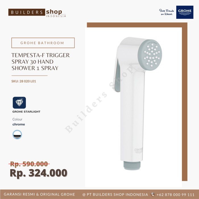 Jual Kloset Grohe 28020L01 - New Tempesta-F Trigger Spray / Handspray ...