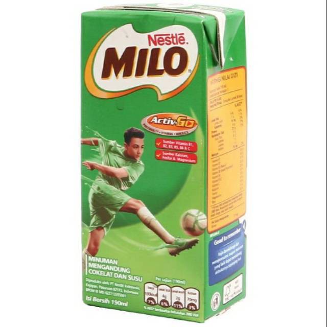 Jual Minuman Susu Milo Activ-Go UHT Susu Coklat 180ml | Shopee Indonesia
