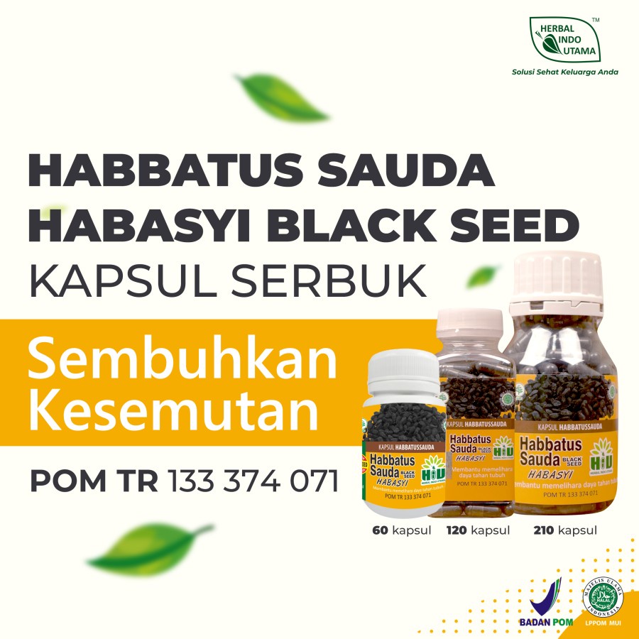 Jual Kapsul HABBATUS SAUDA Herbal Indo Utama Jaga Kesehatan dan ...
