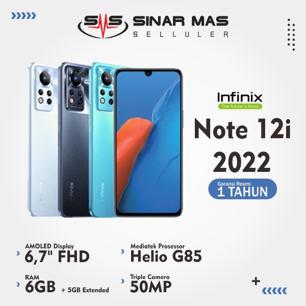 Jual Infinix Note 12i 2022 Smartphone [6GB/128GB] Garansi Resmi ...